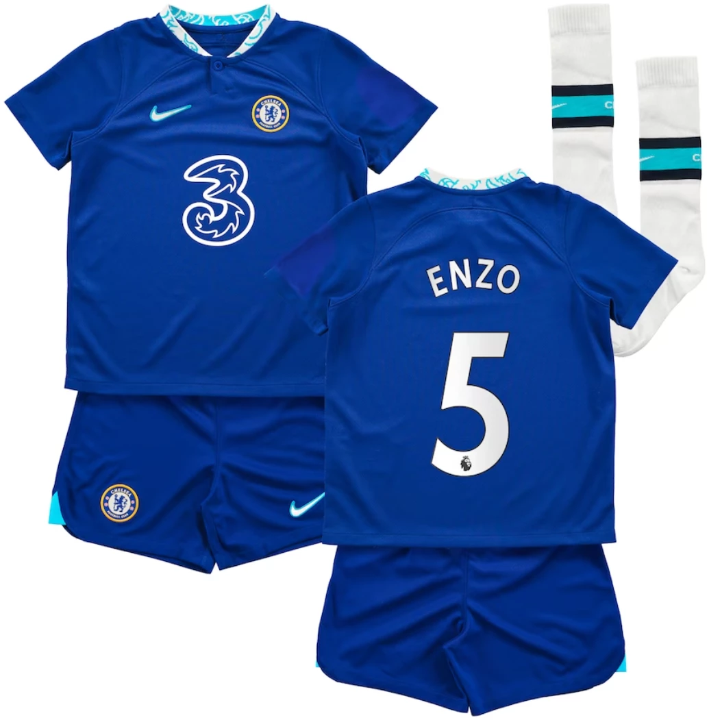 Enzo Chelsea 22/23 Home Kids Kit - JerseyMotion