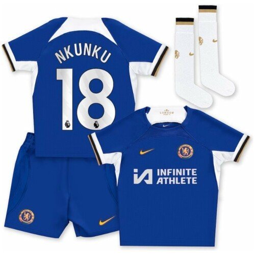 Nkunku Chelsea 23/24 Home Kids Kit - JerseyMotion