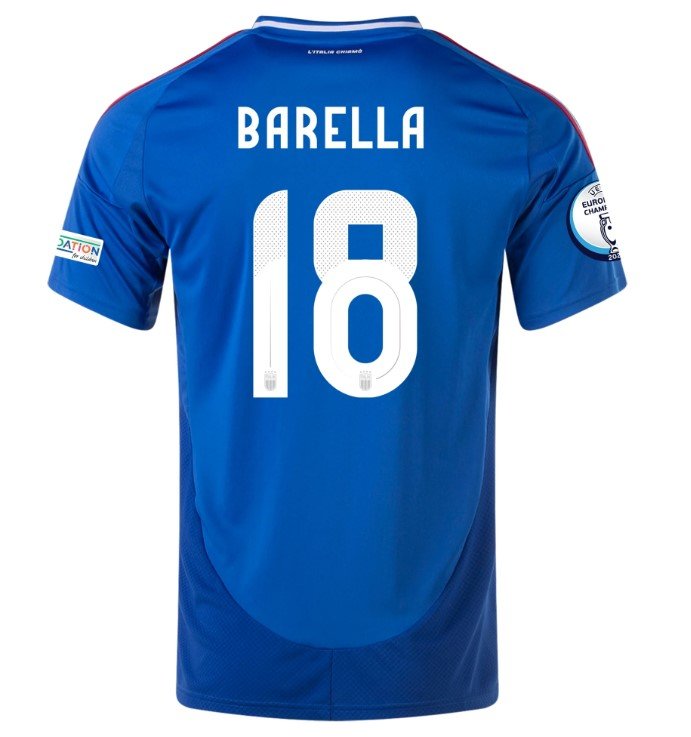 Barella Italy 24/25 Home Jersey - JerseyMotion