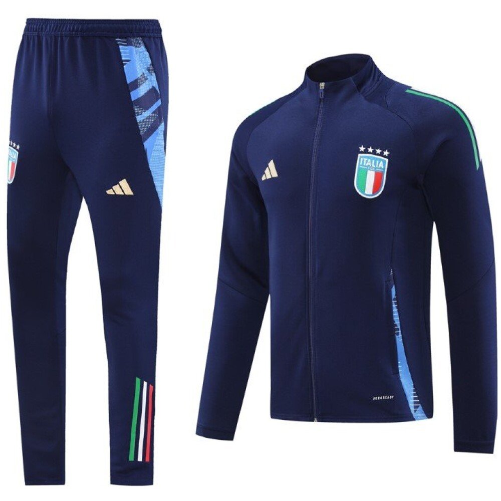 Italy 24/25 Dark Blue Tracksuit - JerseyMotion
