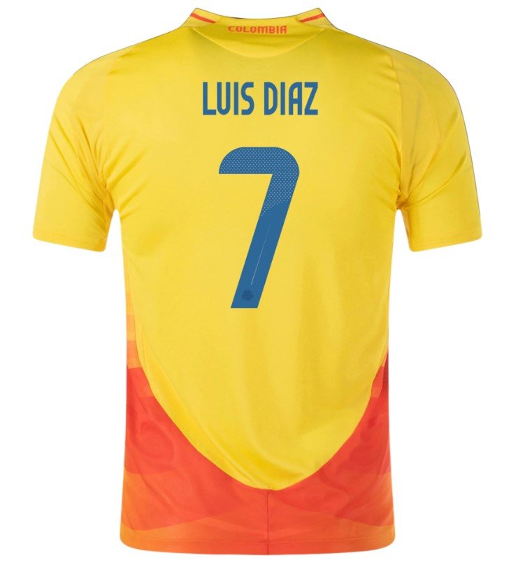 Luis Díaz Colombia 24/25 Authentic Home Jersey - JerseyMotion