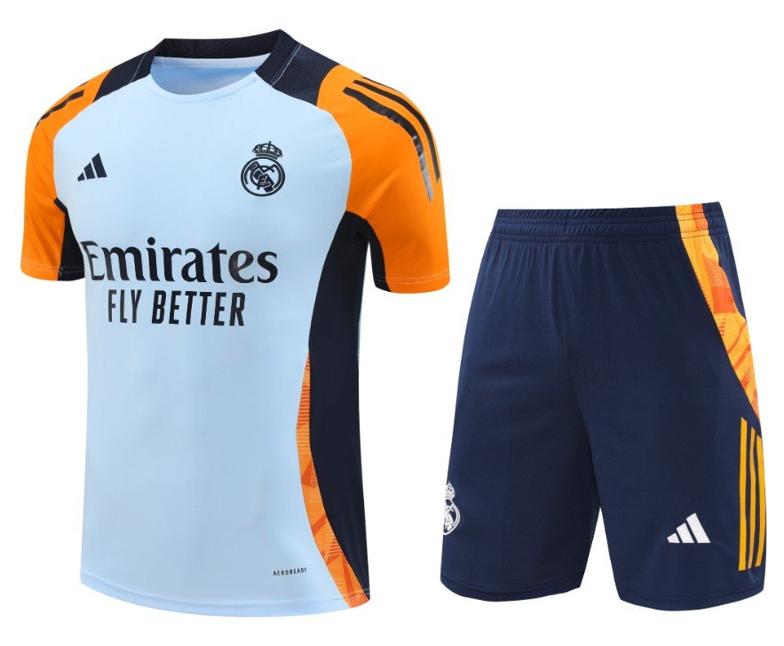 Real Madrid 24/25 Training Kit (Light Blue) - JerseyMotion