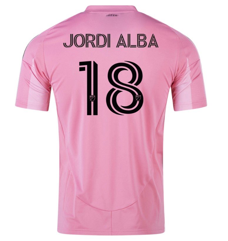 Jordi Alba Inter Miami CF 2025 Home Jersey - JerseyMotion
