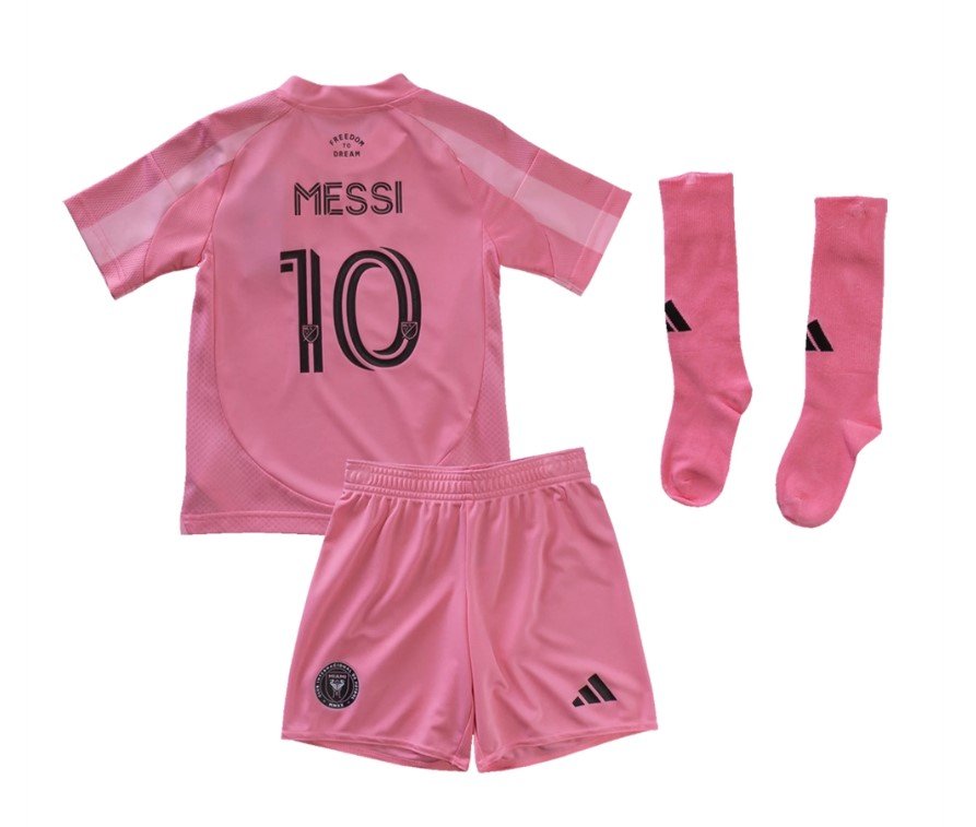 Messi Inter Miami 25/26 Home Kids Kit - JerseyMotion