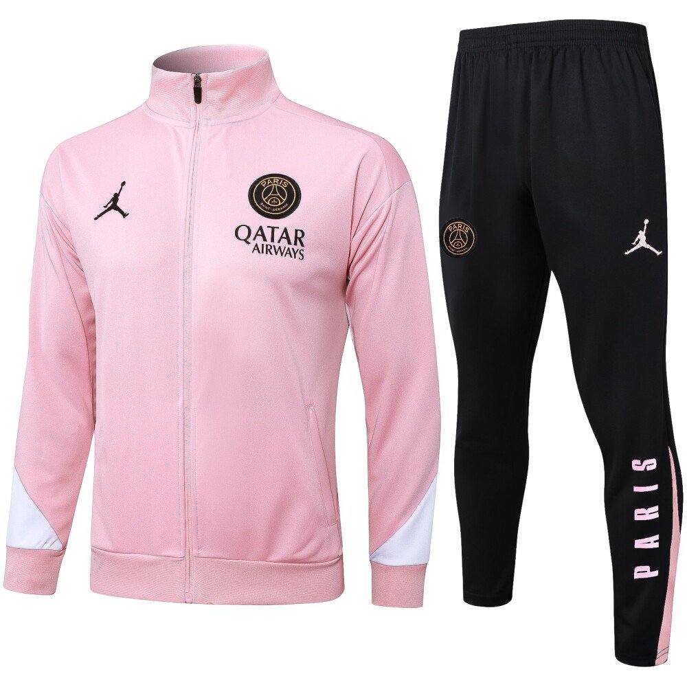 PSG 24/25 Tracksuit (Pink/Black) - JerseyMotion