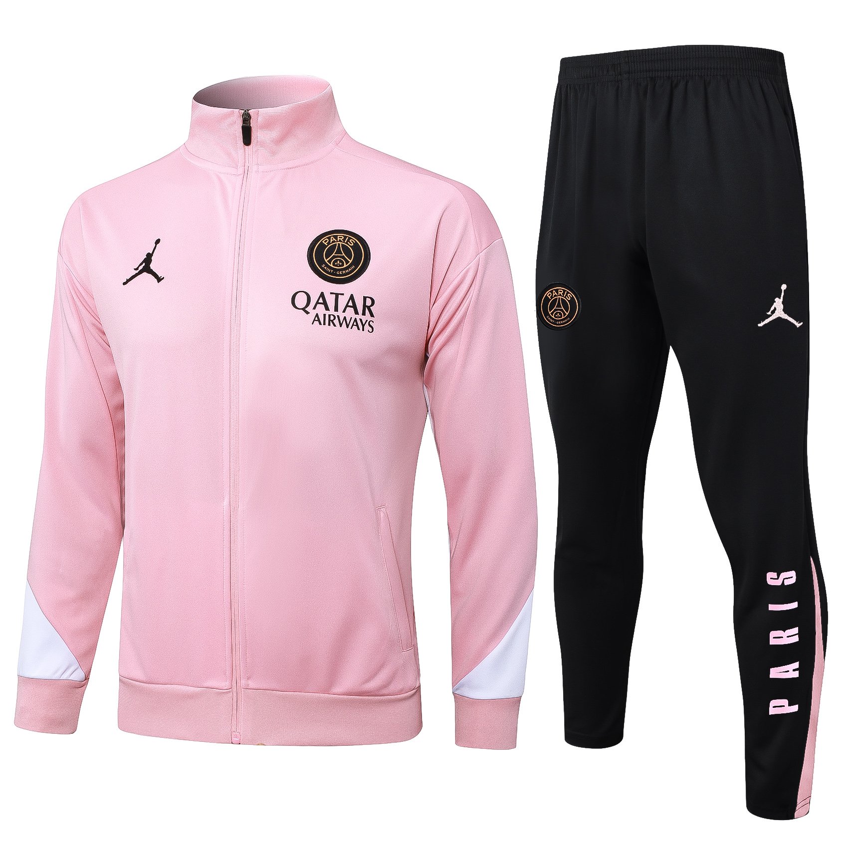 PSG 24/25 Tracksuit (Pink/Black) - JerseyMotion