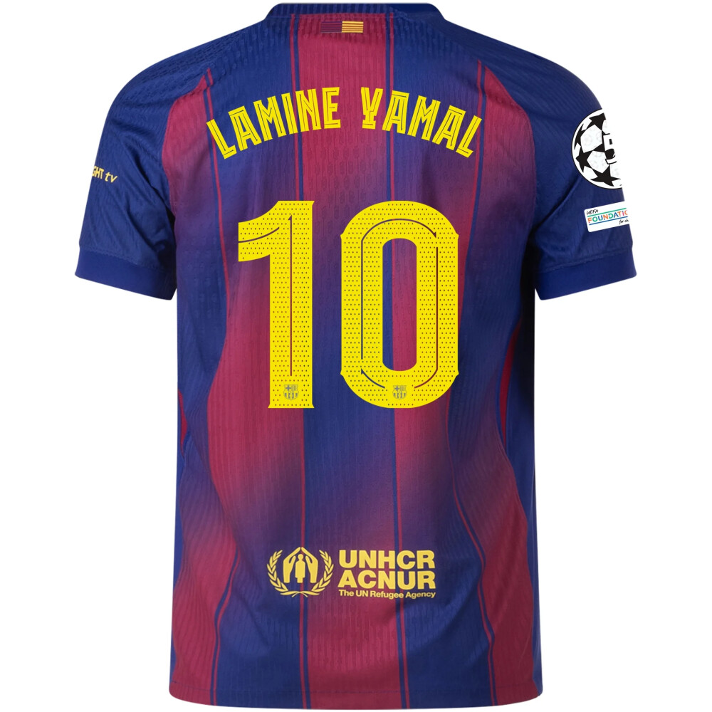 Lamine Yamal Barcelona 25/26 Authentic UCL Home Jersey - JerseyMotion