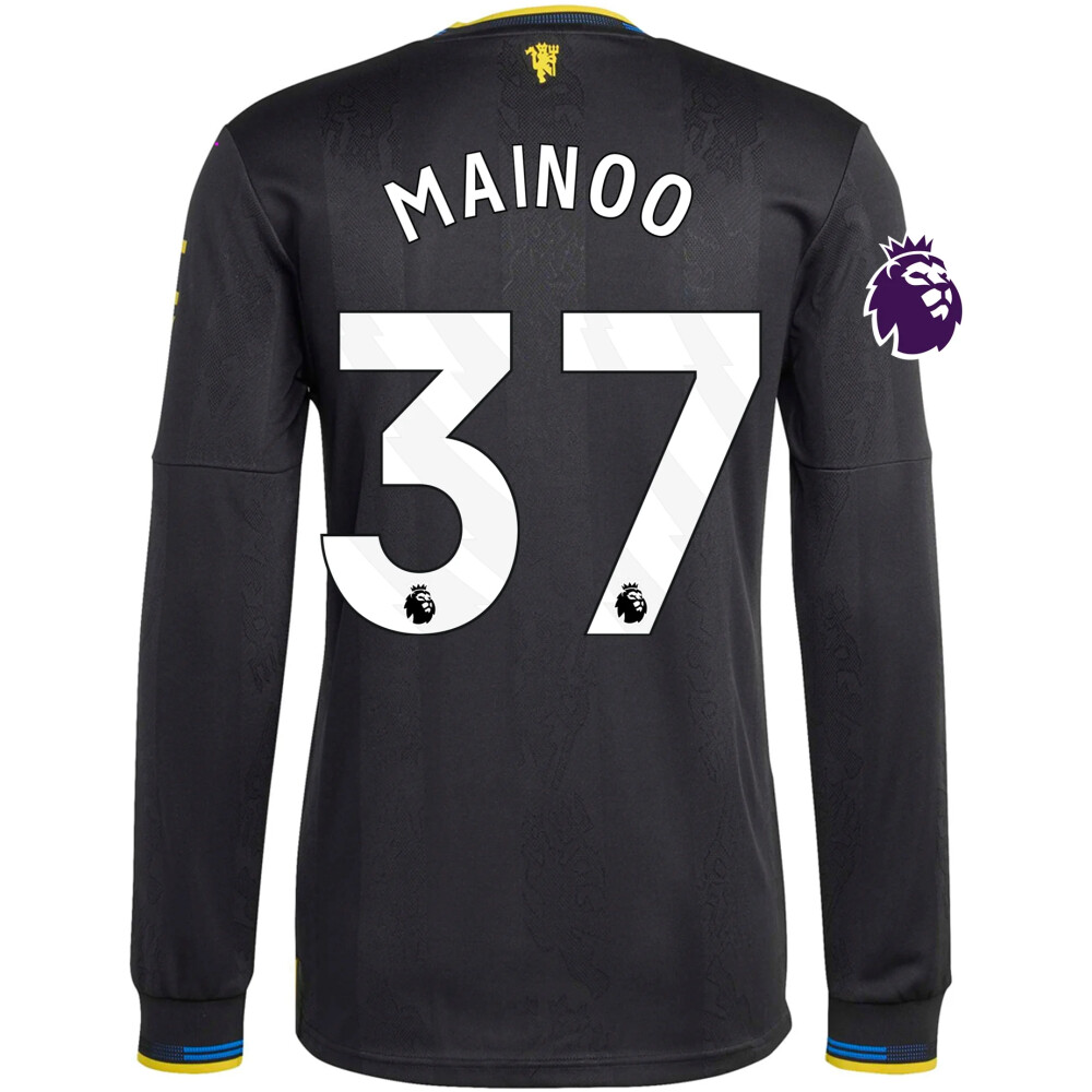 Mainoo Manchester United 25/26 Third Long Sleeve Jersey - JerseyMotion