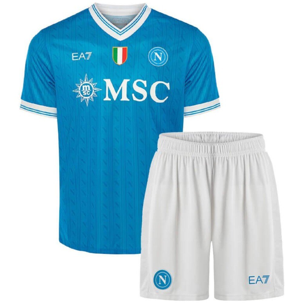 SSC Napoli 25/26 Home Kids Kit - JerseyMotion