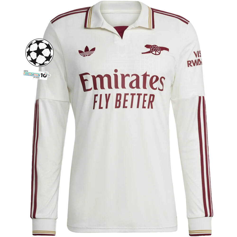 Arsenal 25/26 UCL Third Long Sleeve Jersey - JerseyMotion