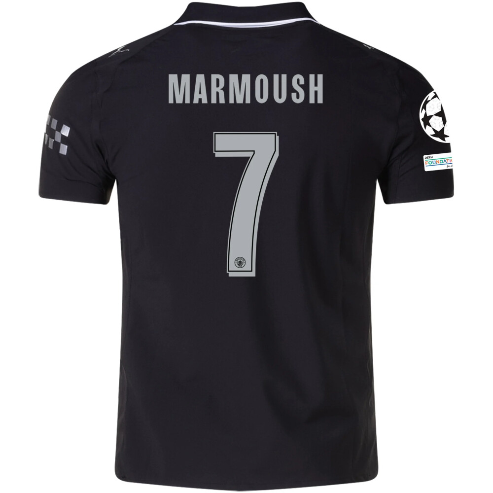 Marmoush Manchester City 25/26 UCL Authentic Away Jersey - JerseyMotion