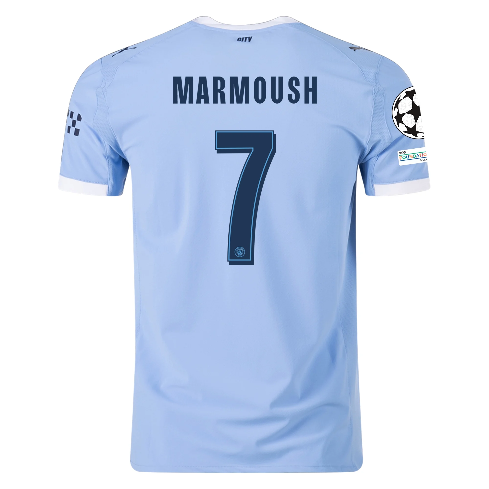 Marmoush Manchester City 25/26 UCL Authentic Home Jersey - JerseyMotion