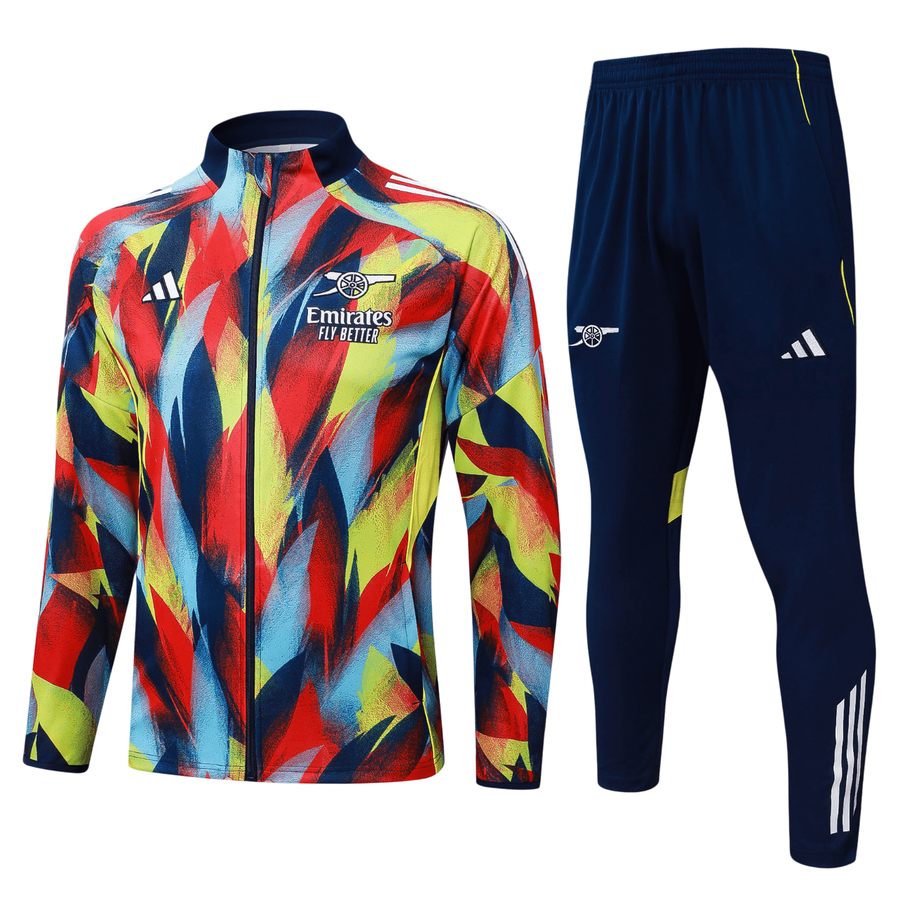 Arsenal 25/26 Full-Zip Multicolor Tracksuit (Kids Sizing) - JerseyMotion
