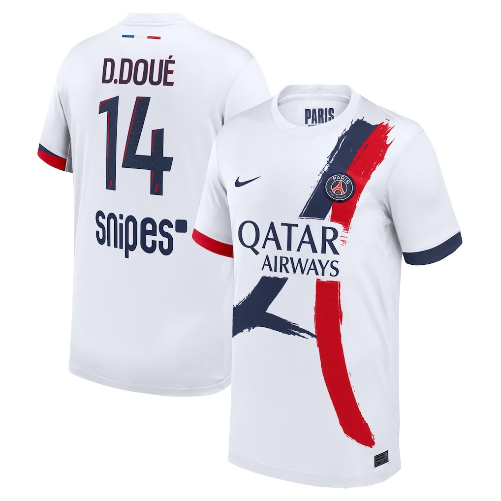 D. Doué PSG 25/26 Away Jersey - JerseyMotion