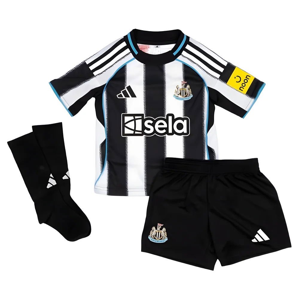 Newcastle United 25/26 Home Kids Kit - JerseyMotion