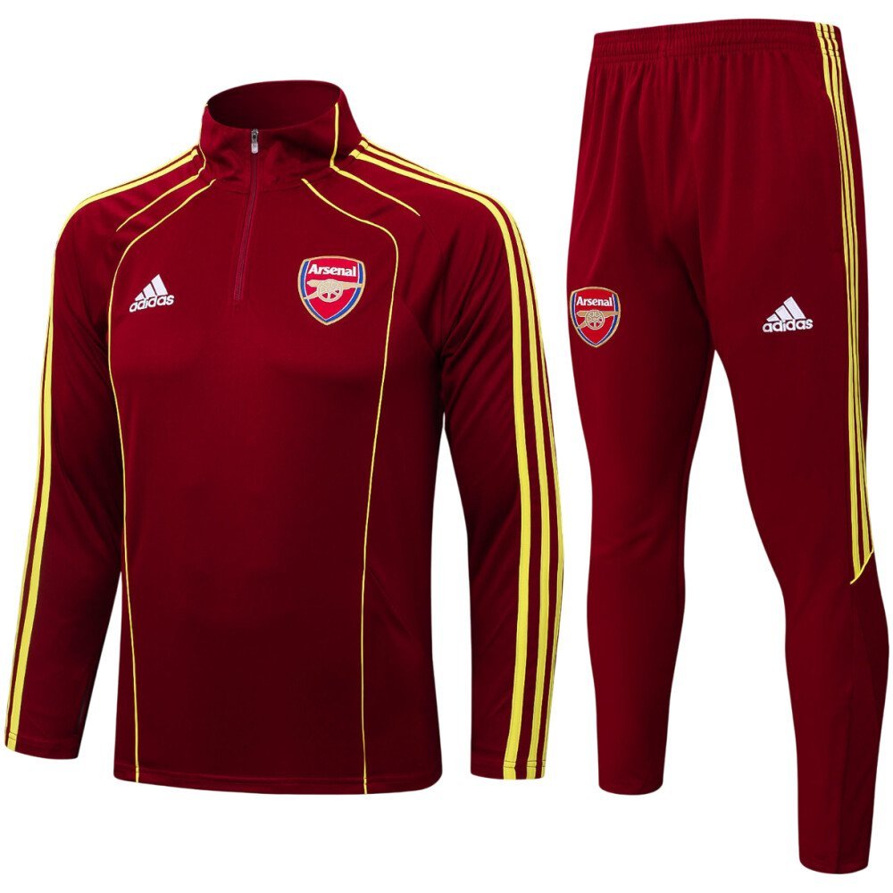 Arsenal 25/26 Half-Zip Training Tracksuit (Kids Sizing) - JerseyMotion