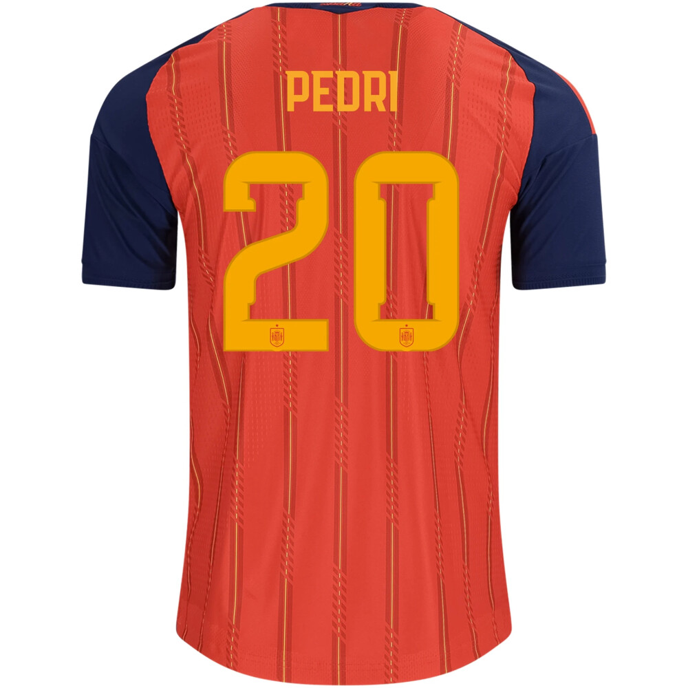 Pedri Spain 26/27 Authentic Home Jersey - JerseyMotion